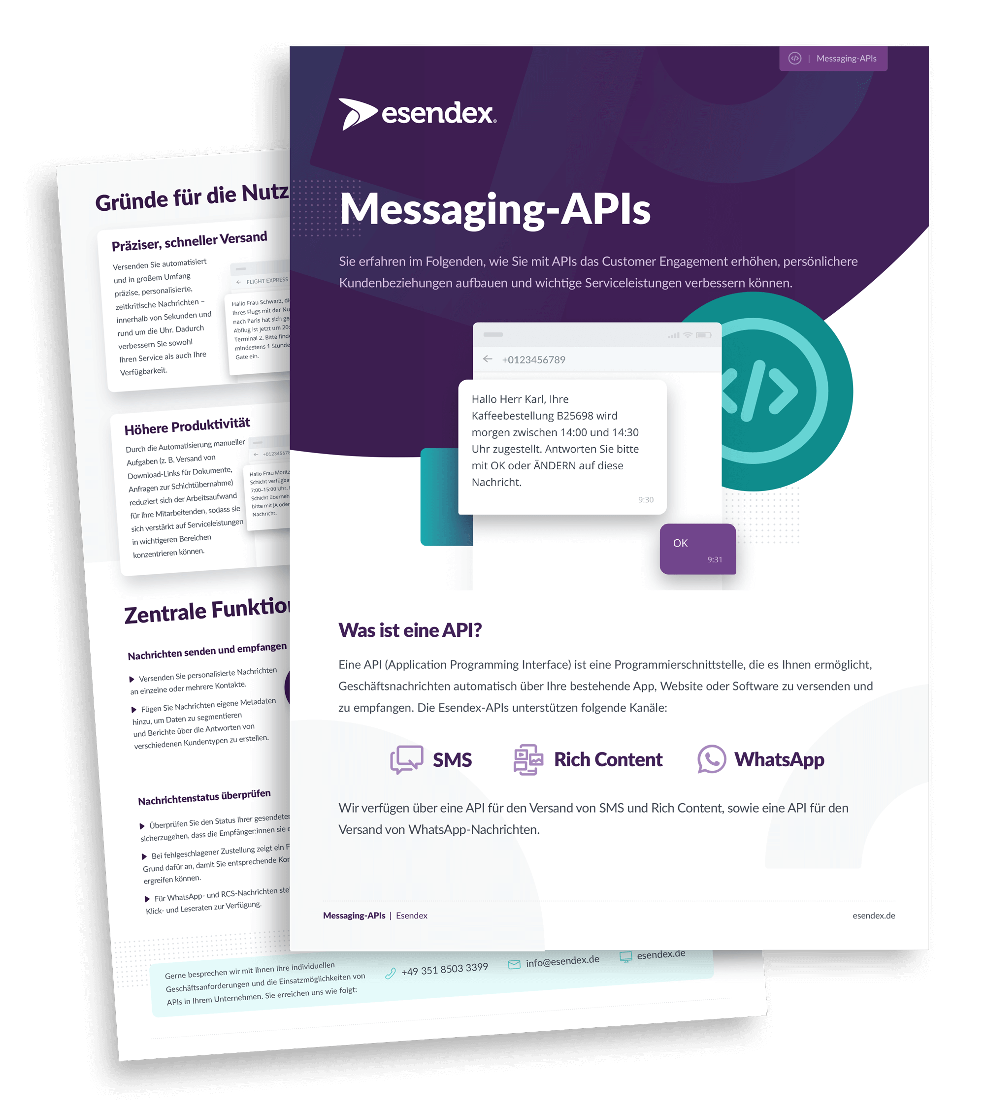 Broschüre: Messaging APIs - Esendex